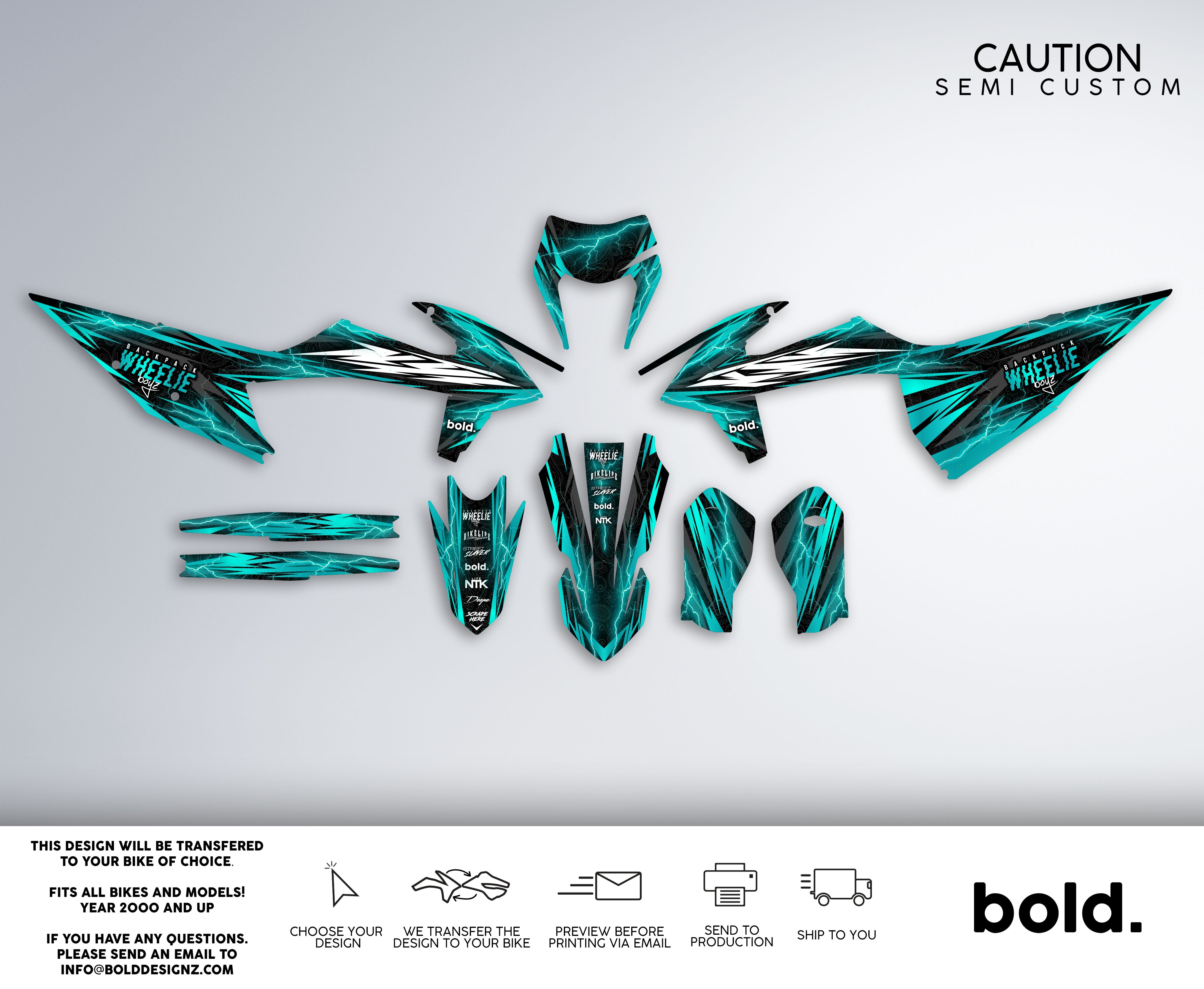 Supermoto Semi-Custom Graphics - Bolddesignz