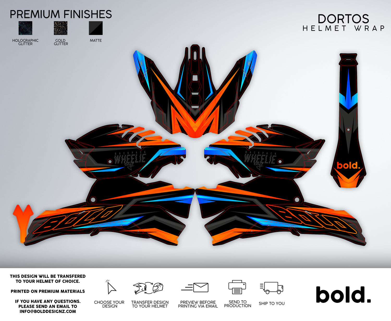 All Semi-Custom Helmet Wraps - Bolddesignz