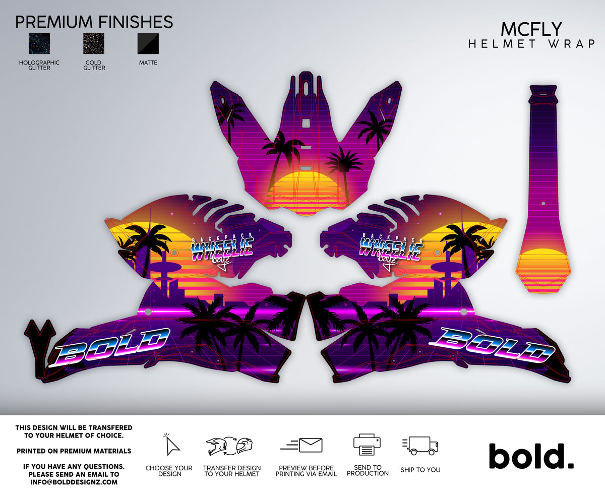 MCFLY - Helmet Wrap – Bolddesignz