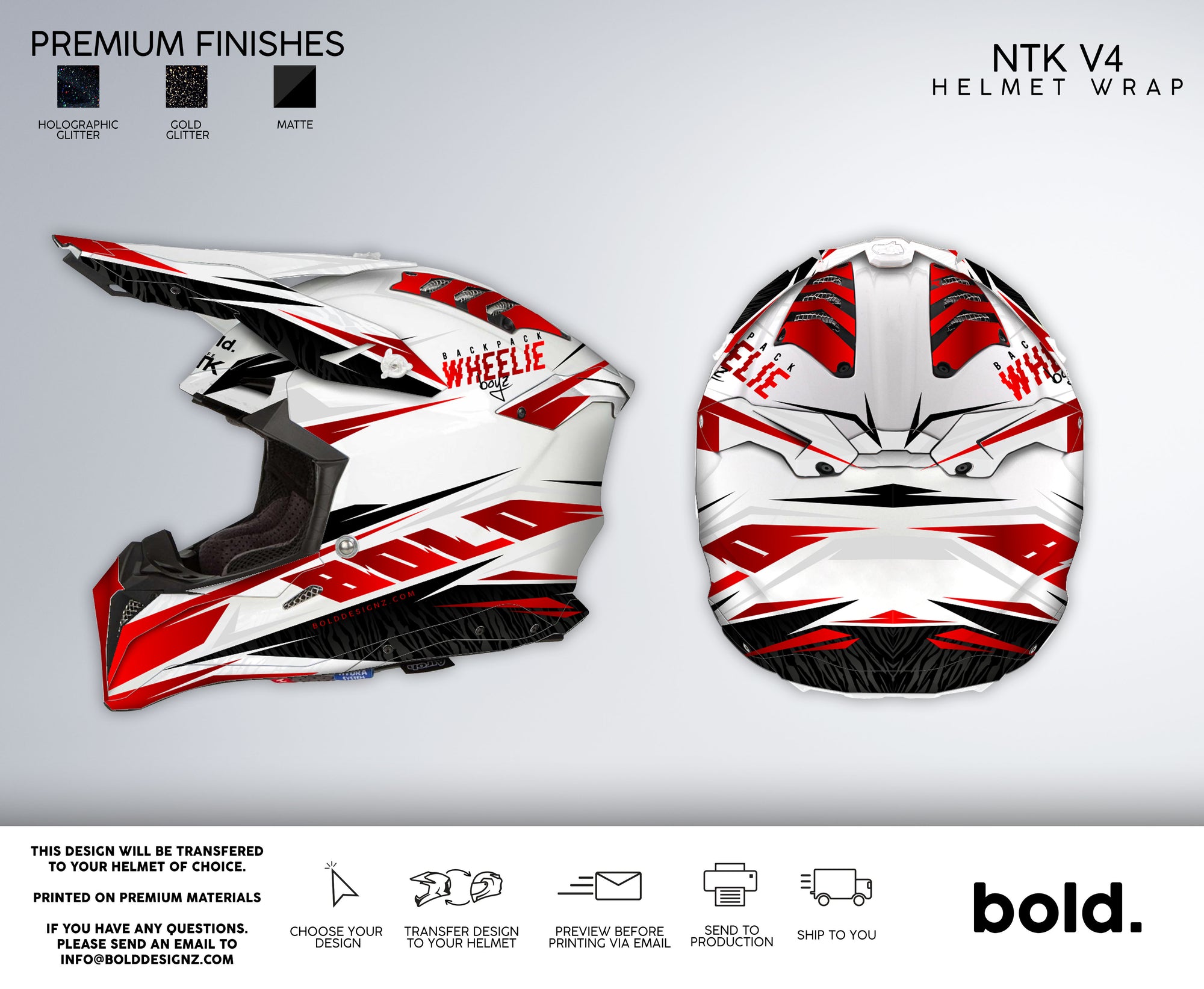 All Semi-Custom Helmet Wraps - Bolddesignz