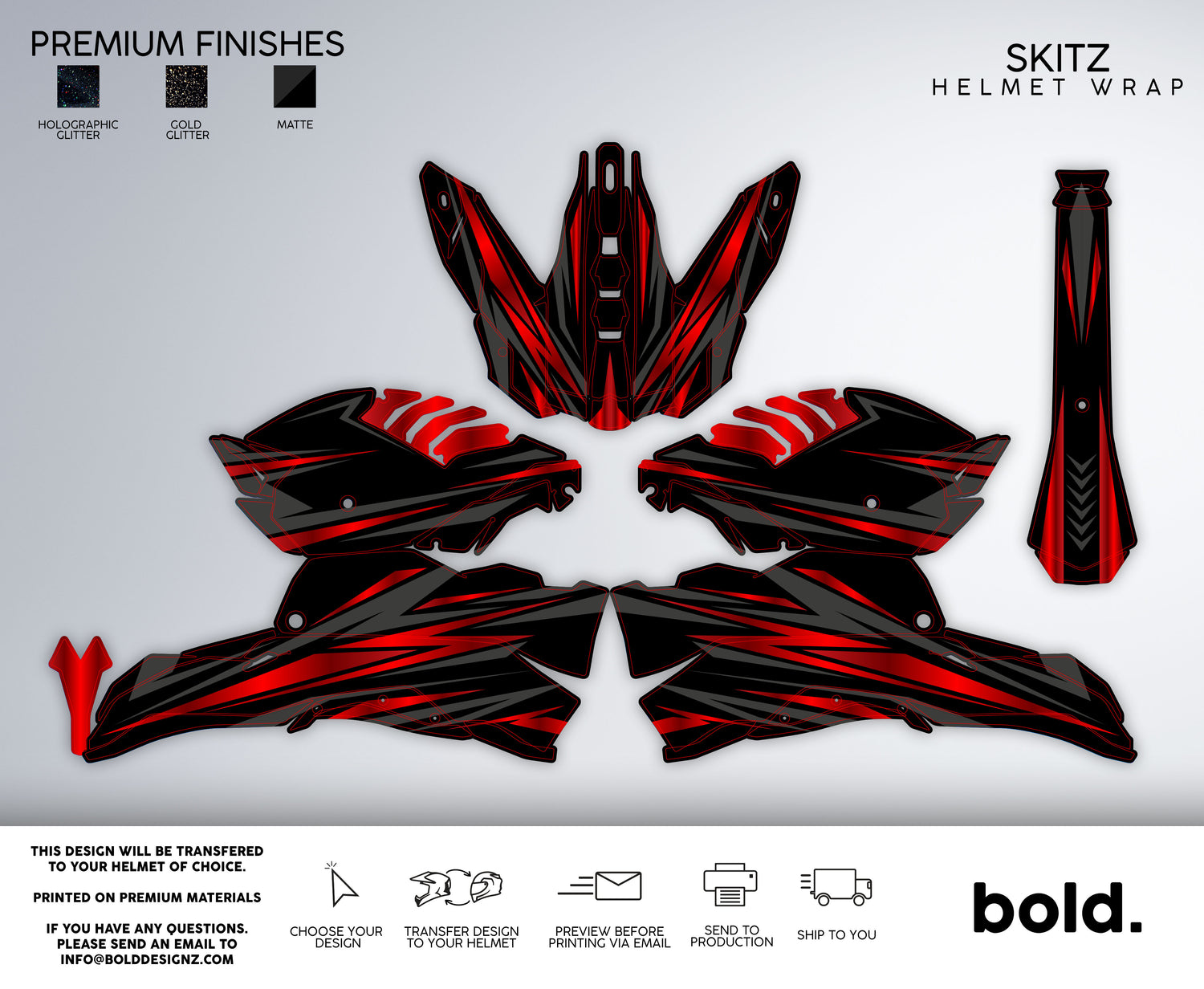 All Semi-Custom Helmet Wraps - Bolddesignz