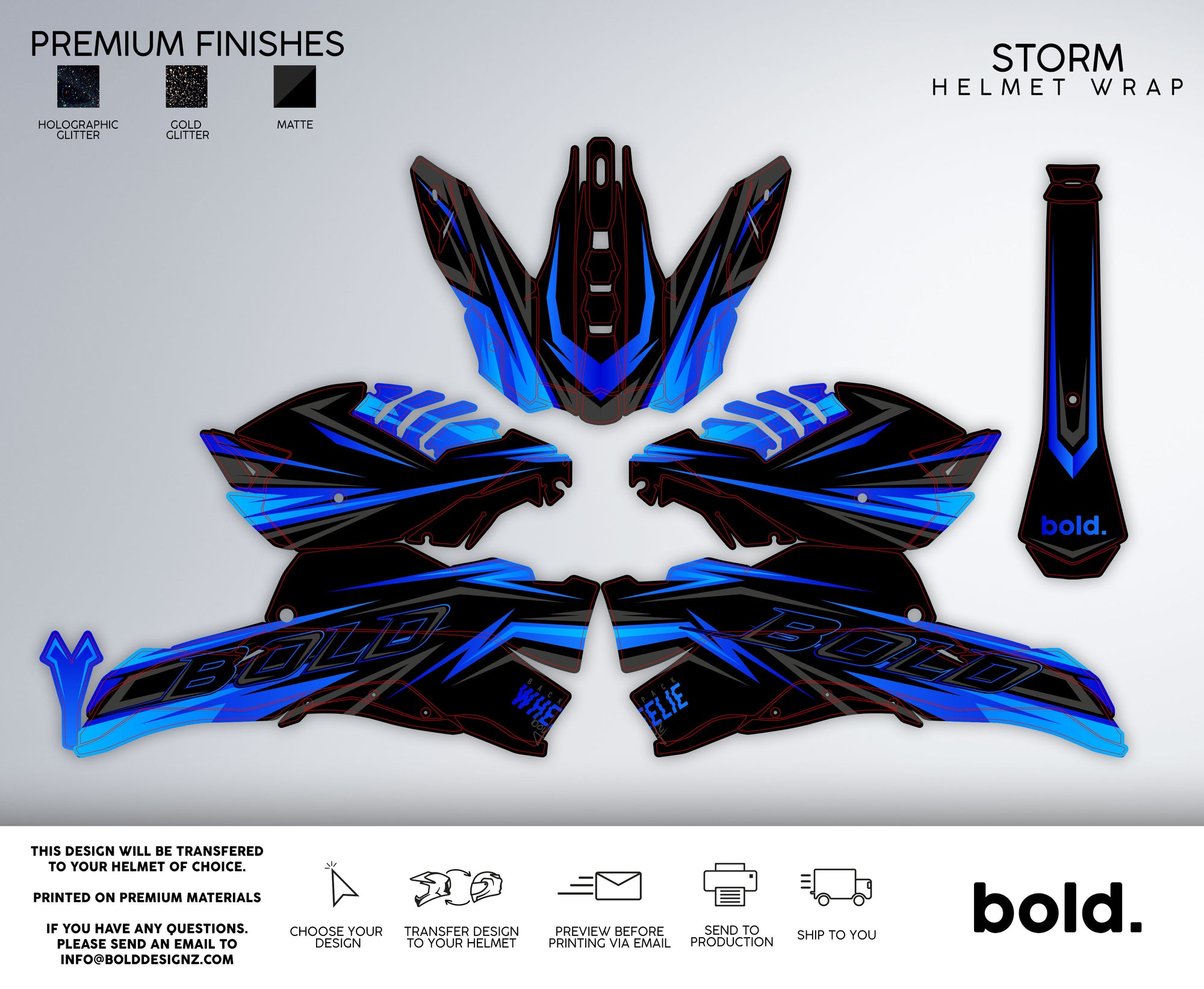 All Semi-Custom Helmet Wraps - Bolddesignz