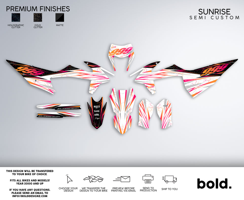 SUNRISE - Graphics kit - Bolddesignz