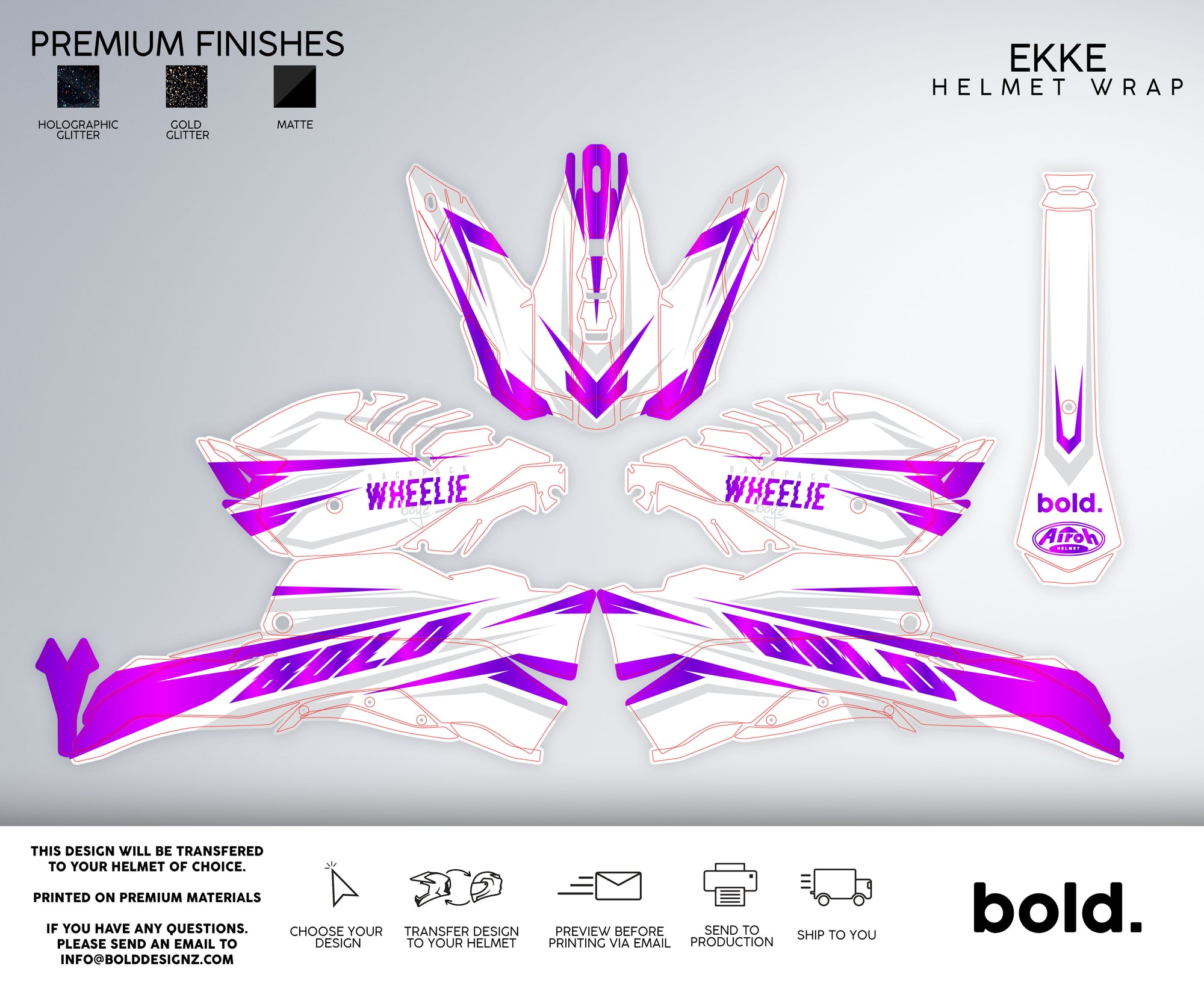 All Semi-Custom Helmet Wraps - Bolddesignz