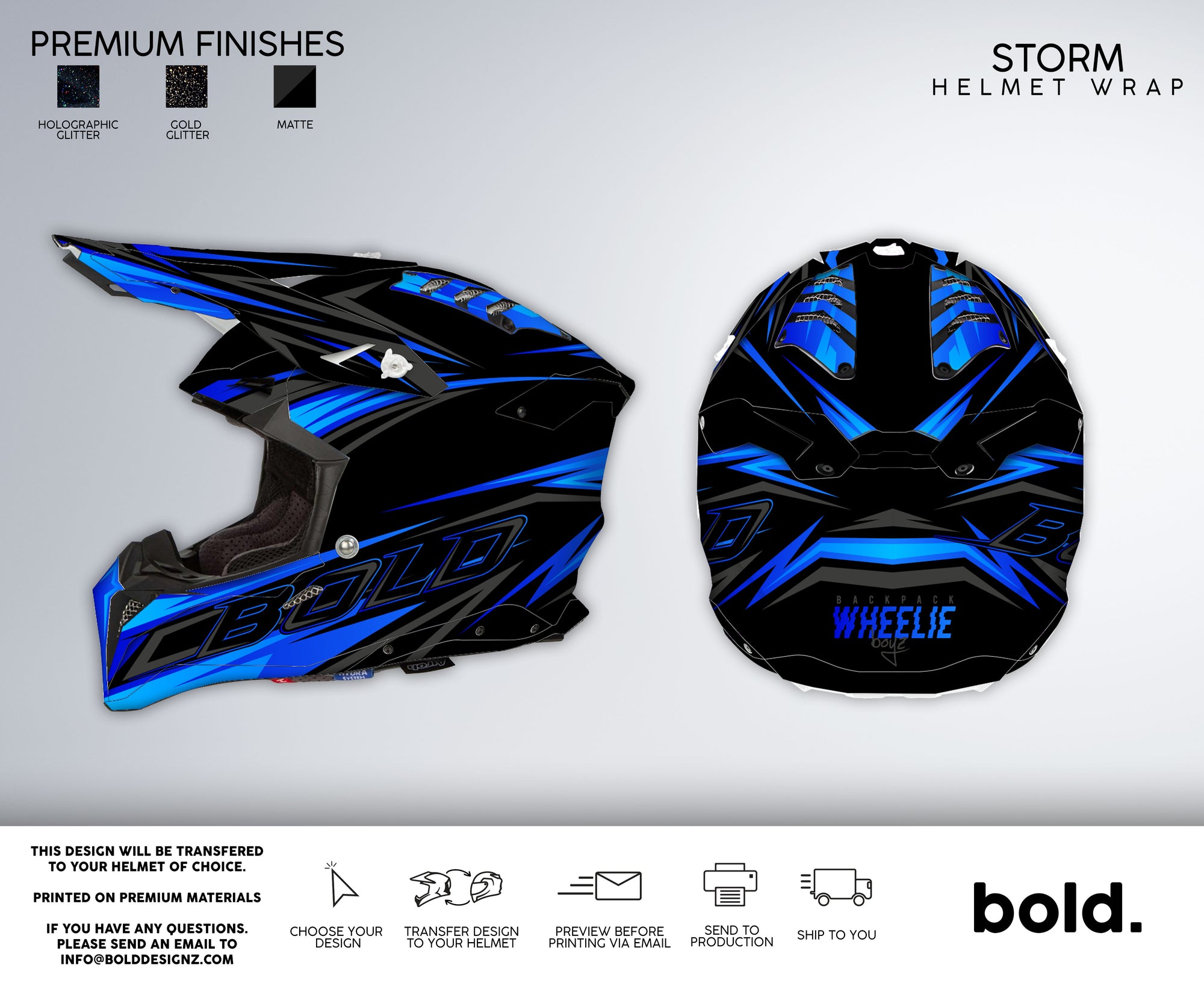 STORM - Helmet Wrap - Bolddesignz