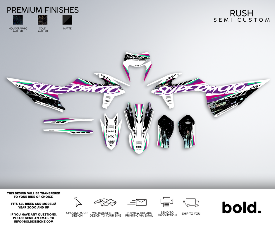 All Semi Custom Graphics - Supermoto & Motocross Decor Page 2 - Bolddesignz