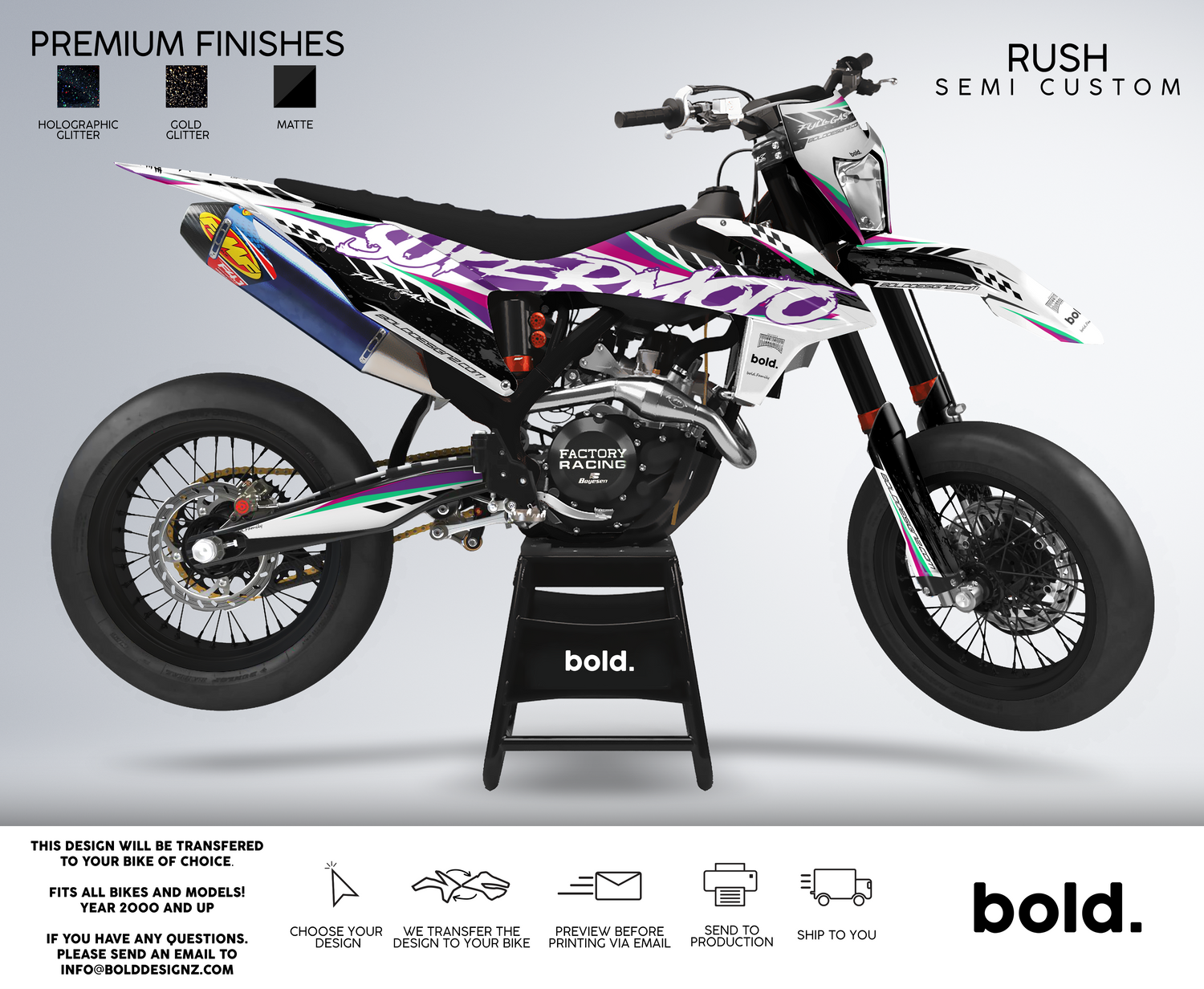 All Semi Custom Graphics - Supermoto & Motocross Decor Page 2 - Bolddesignz
