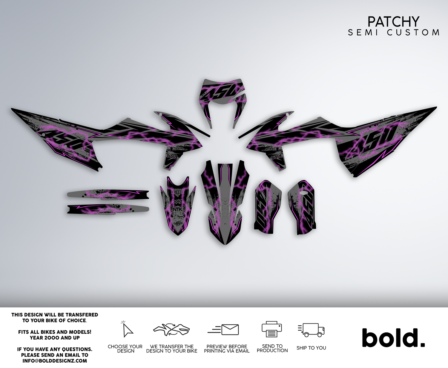 Supermoto Semi-Custom Graphics - Bolddesignz