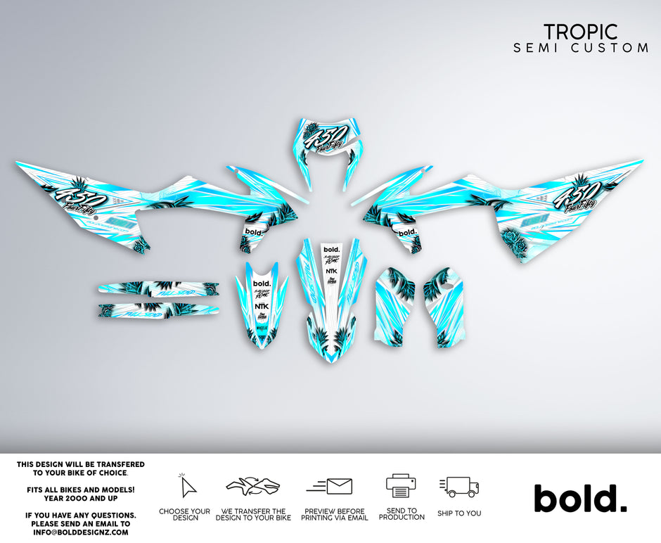 All Semi Custom Graphics - Supermoto & Motocross Decor - Bolddesignz