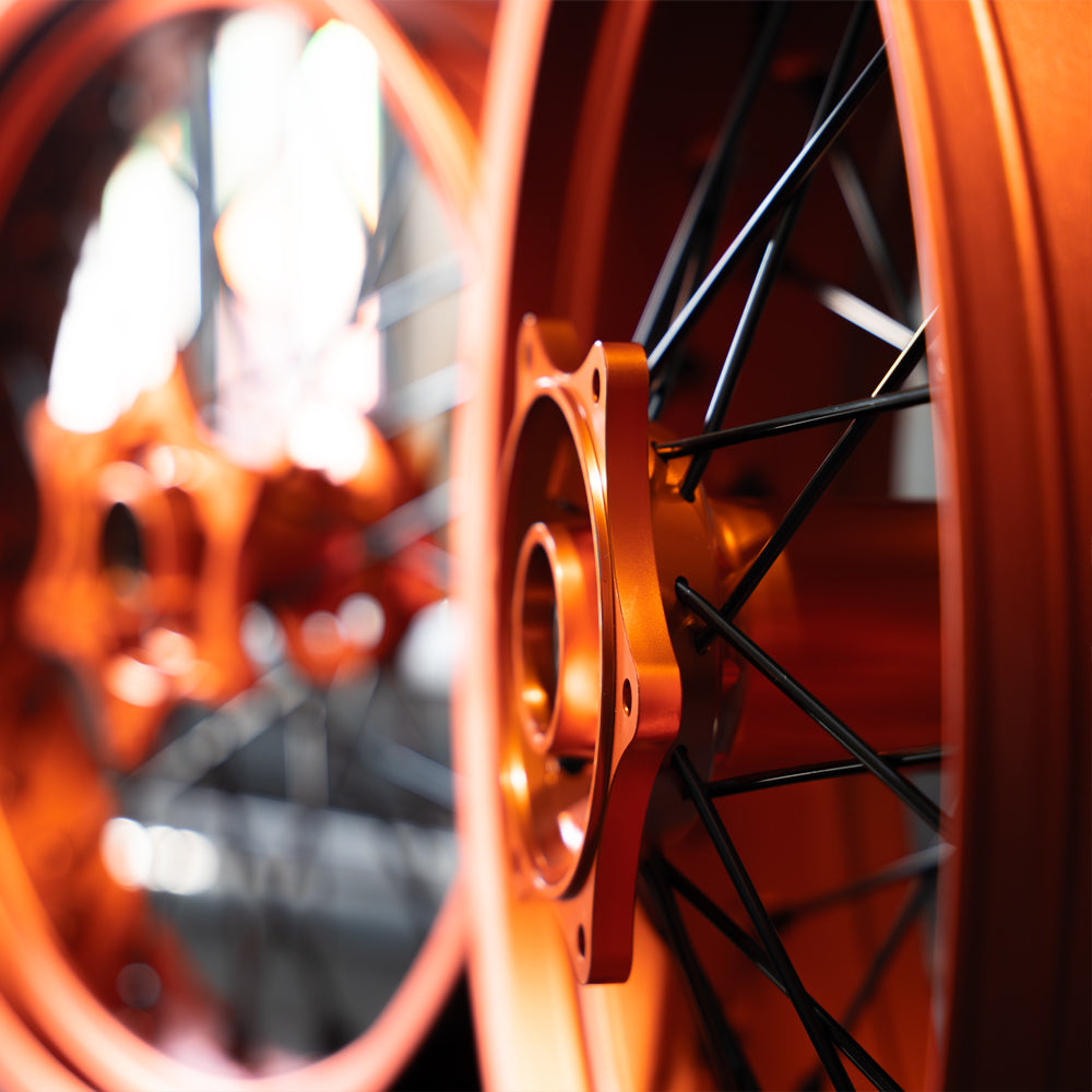 bold. FULL Orange - Supermoto Wheelset – Bolddesignz