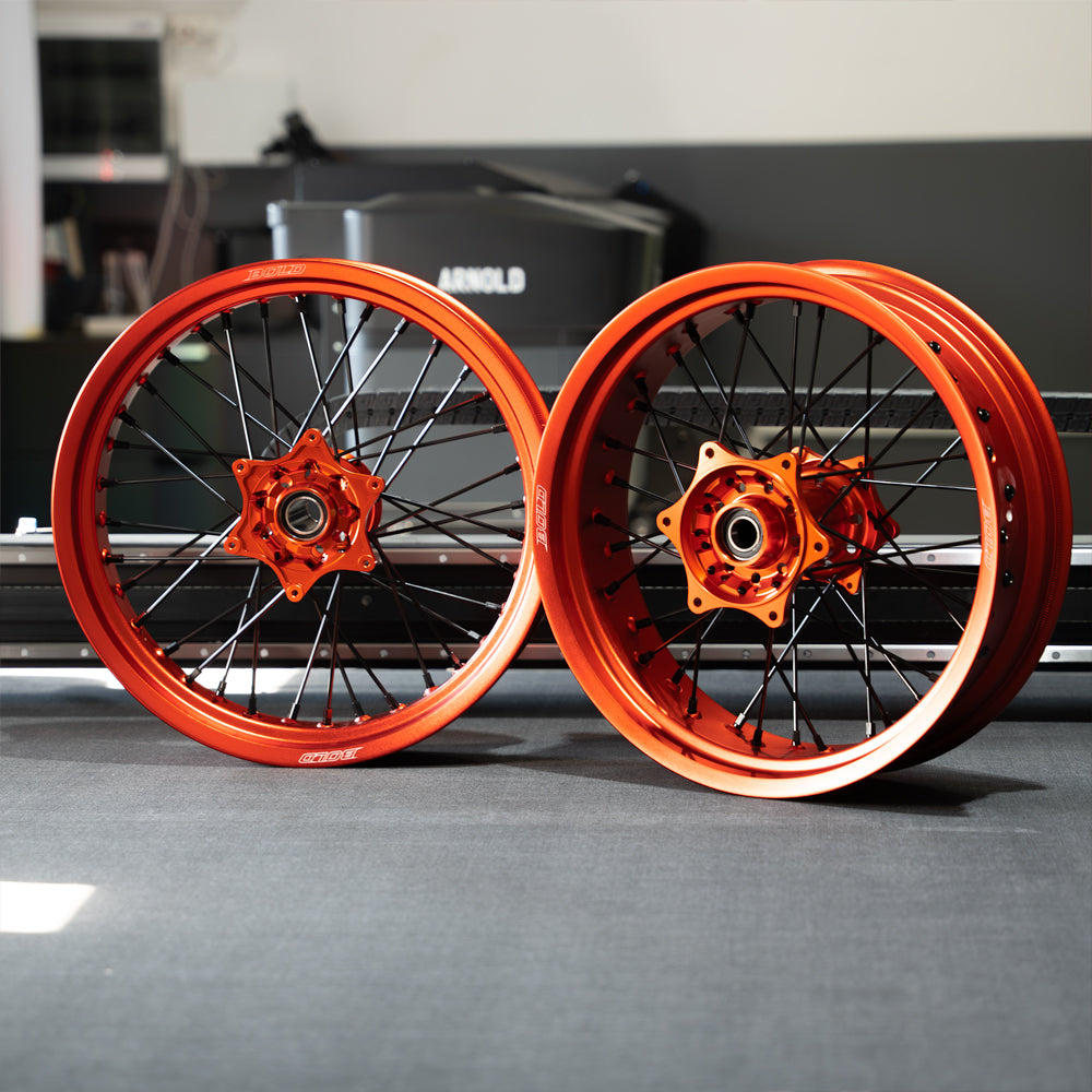 bold. FULL Orange - Supermoto Wheelset – Bolddesignz