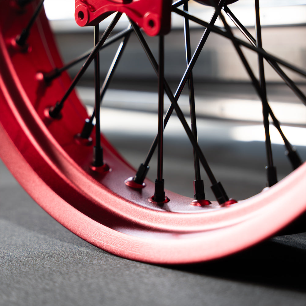 bold. FULL Red - Supermoto Wheelset – Bolddesignz