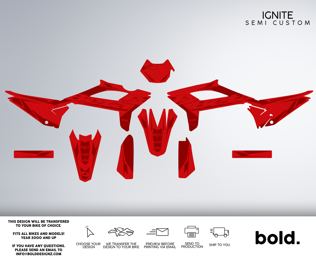 IGNITE - Beta Graphics kit – Bolddesignz
