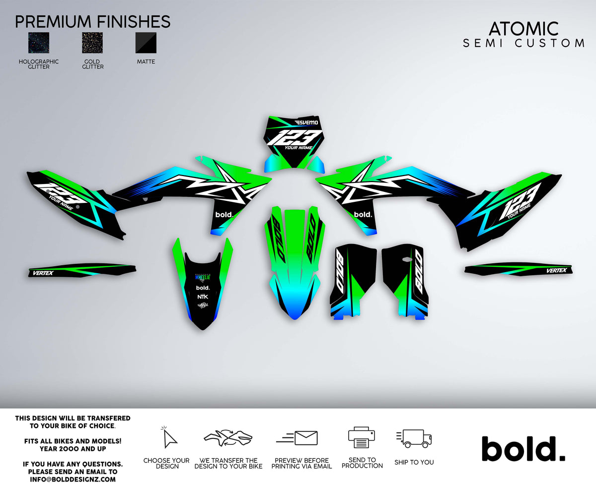 ATOMIC - MX Graphics kit – Bolddesignz