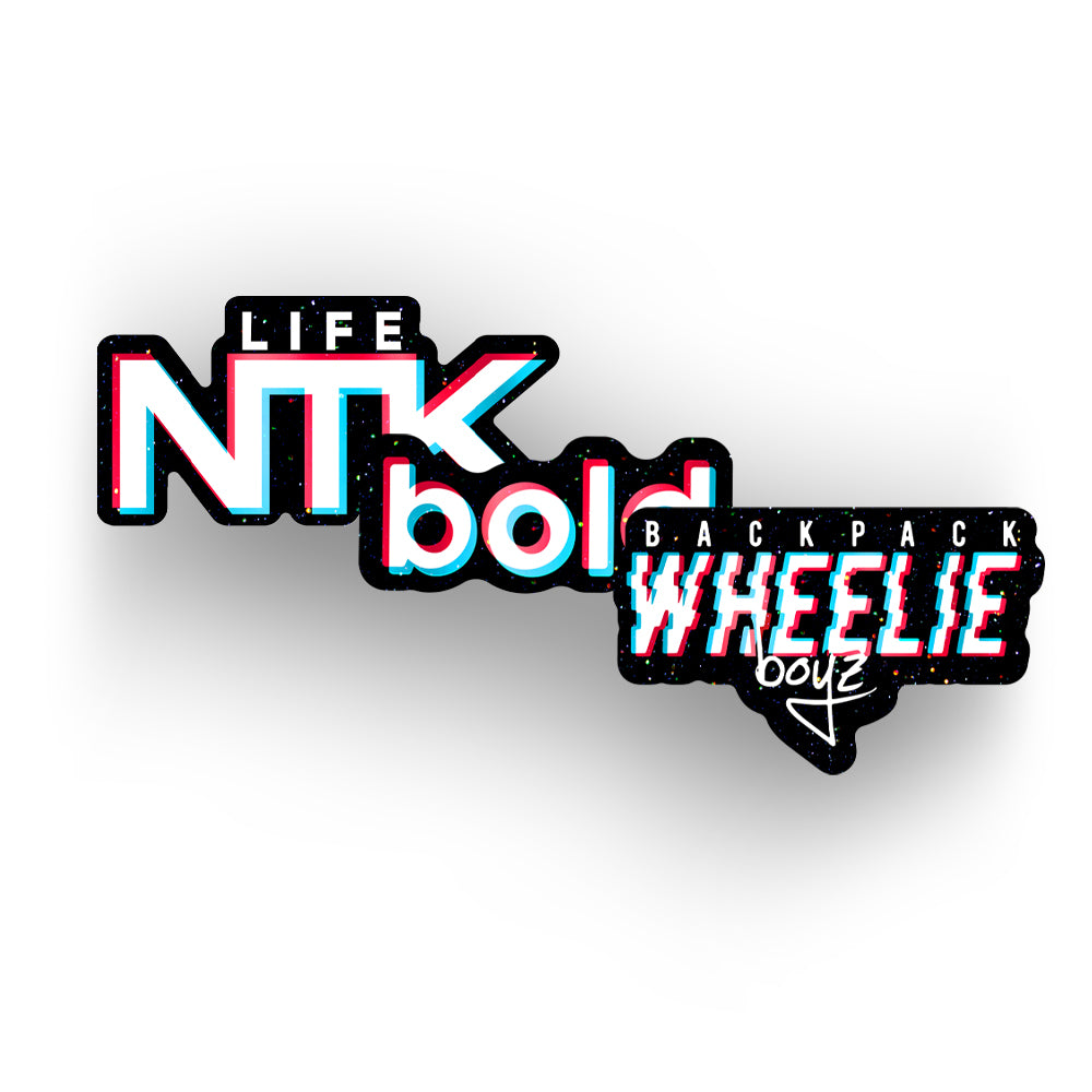 Holographic Sticker Bundle Glitch Glitter – Bolddesignz