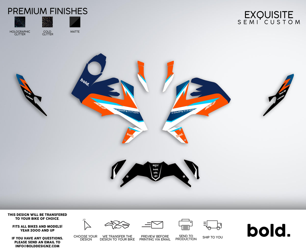 EXQUISITE - KTM DUKE Graphics kit – Bolddesignz