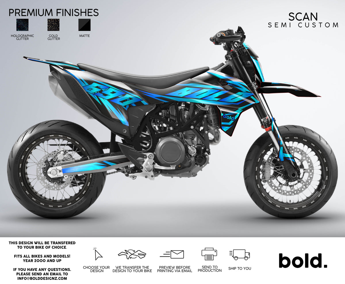 SCAN - KTM SMC 690 Graphics kit – Bolddesignz