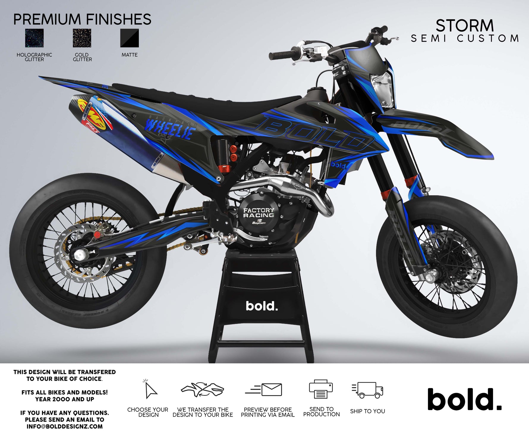 All Semi Custom Graphics - Supermoto & Motocross Decor Page 2 - Bolddesignz