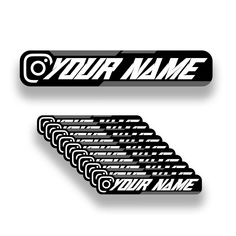 Instagram Tag Stickers x10 (Custom Name) – Bolddesignz